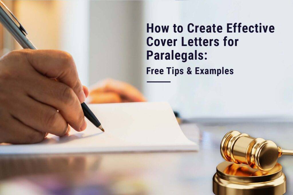 How to Create Effective Cover Letters for Paralegals: Free Tips ...