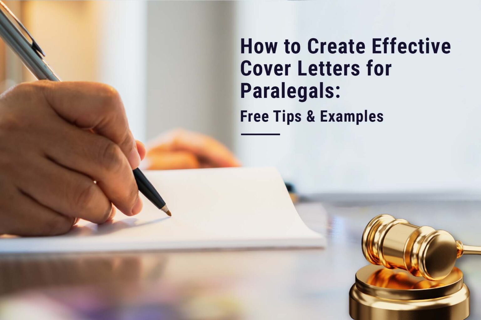 How to Create Effective Cover Letters for Paralegals: Free Tips ...